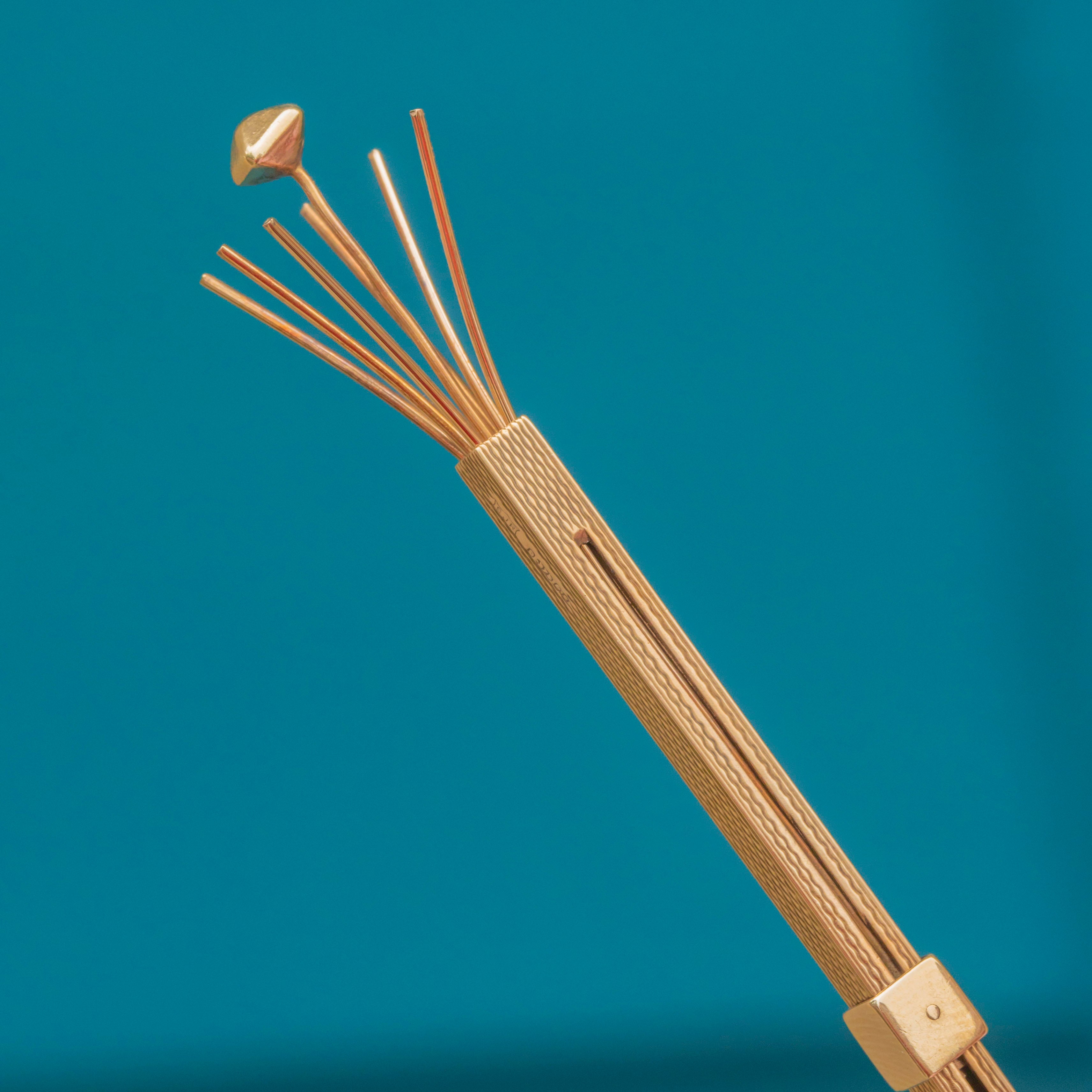 1970s 9ct Gold Swizzle Stick Cocktail Stirrer