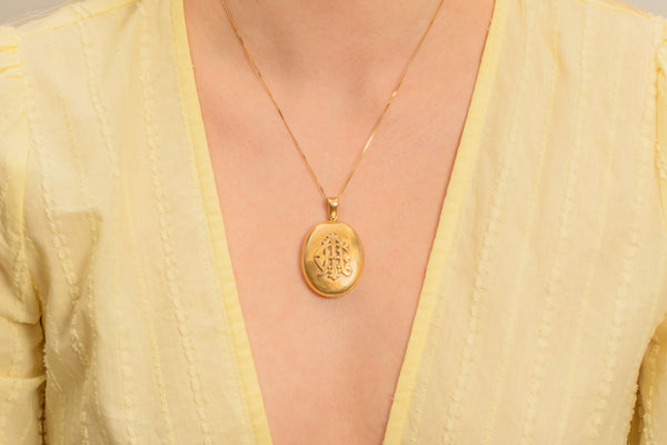 Victorian 15ct Gold Amity Eternity Infinity Locket – Lillicoco