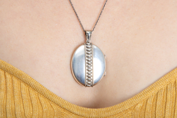 Victorian Silver Fancy Locket – Lillicoco