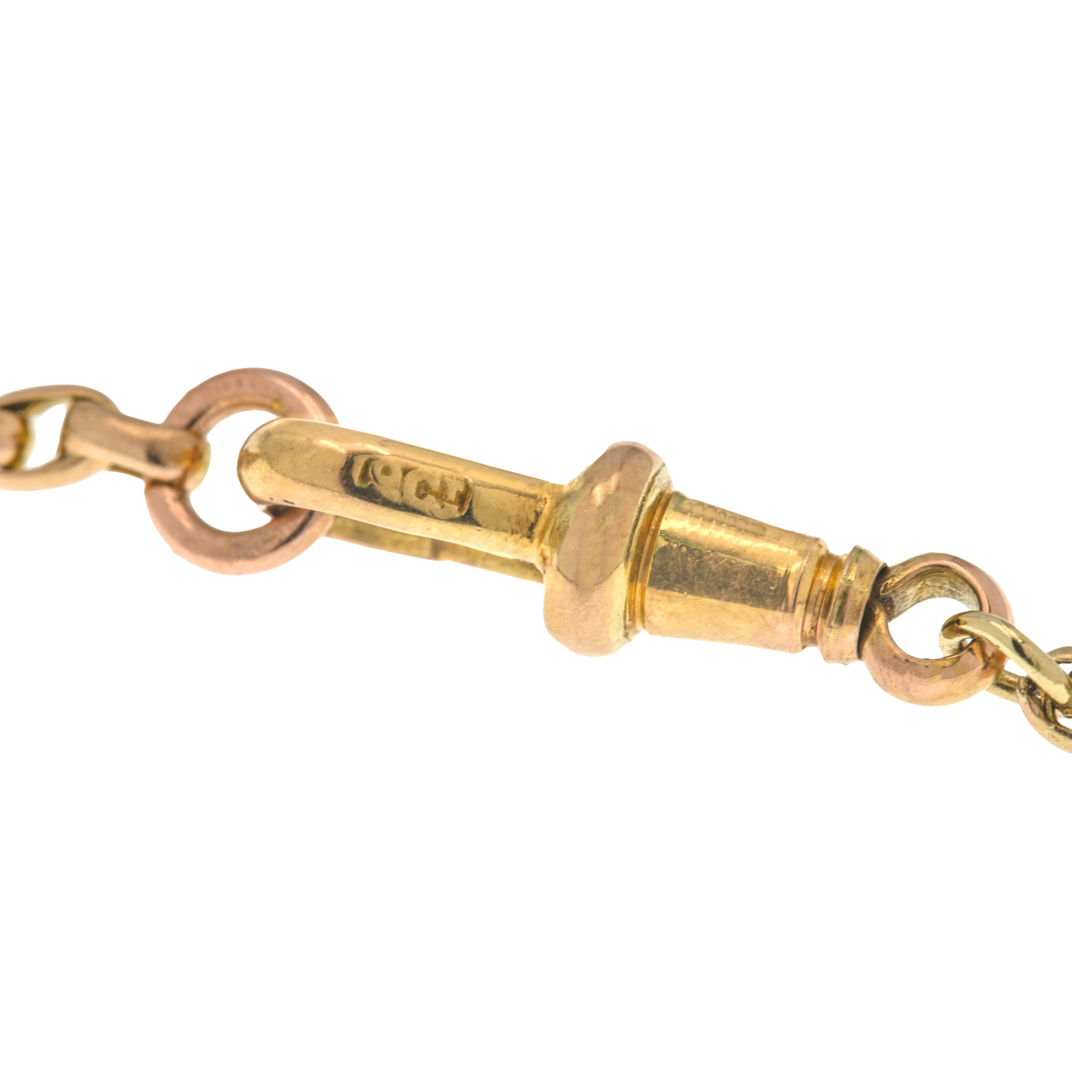 16" Antique 9ct Gold Belcher Chain with Dog-Clip, 7.8g – Lillicoco