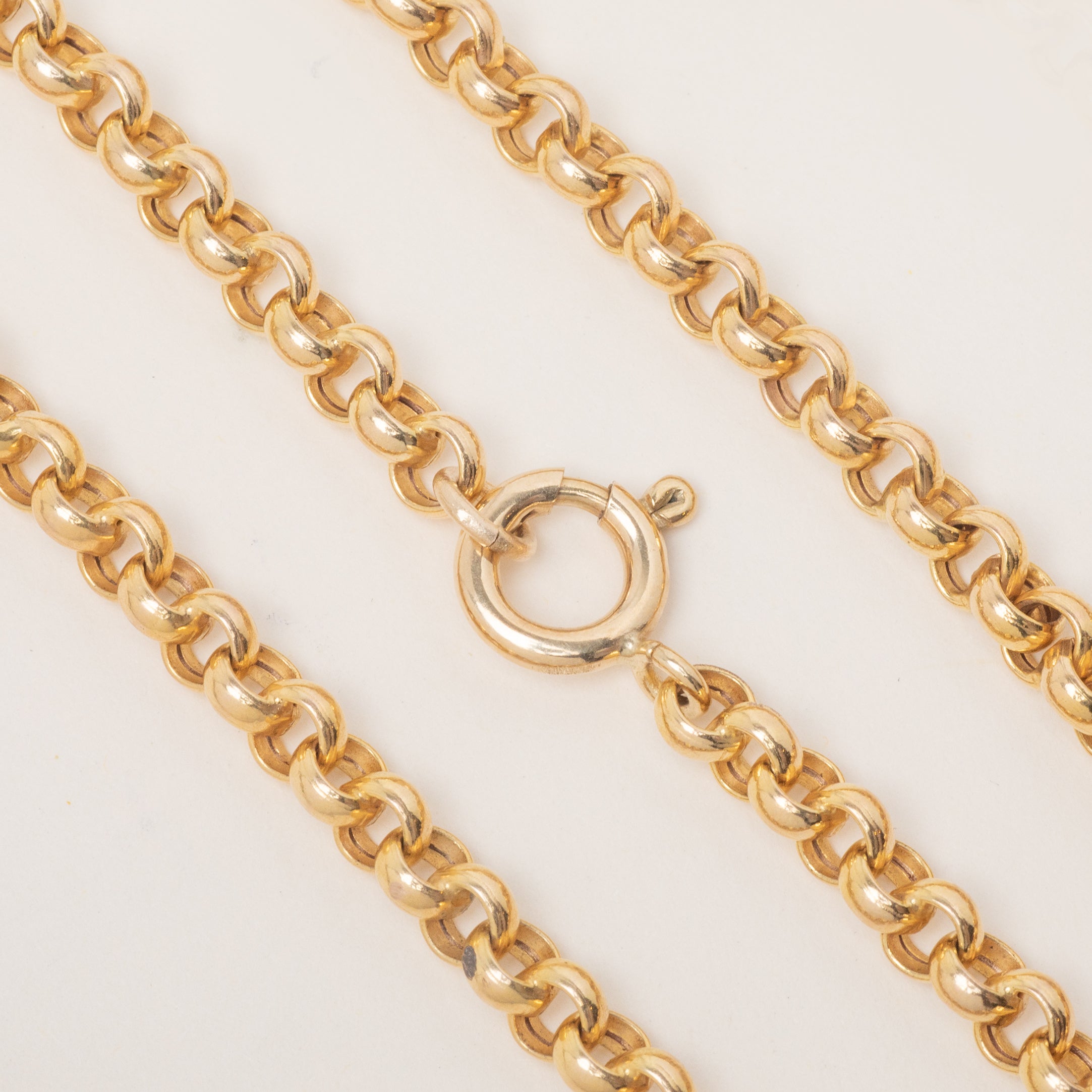 19" 9ct Rolled Gold Belcher Chain