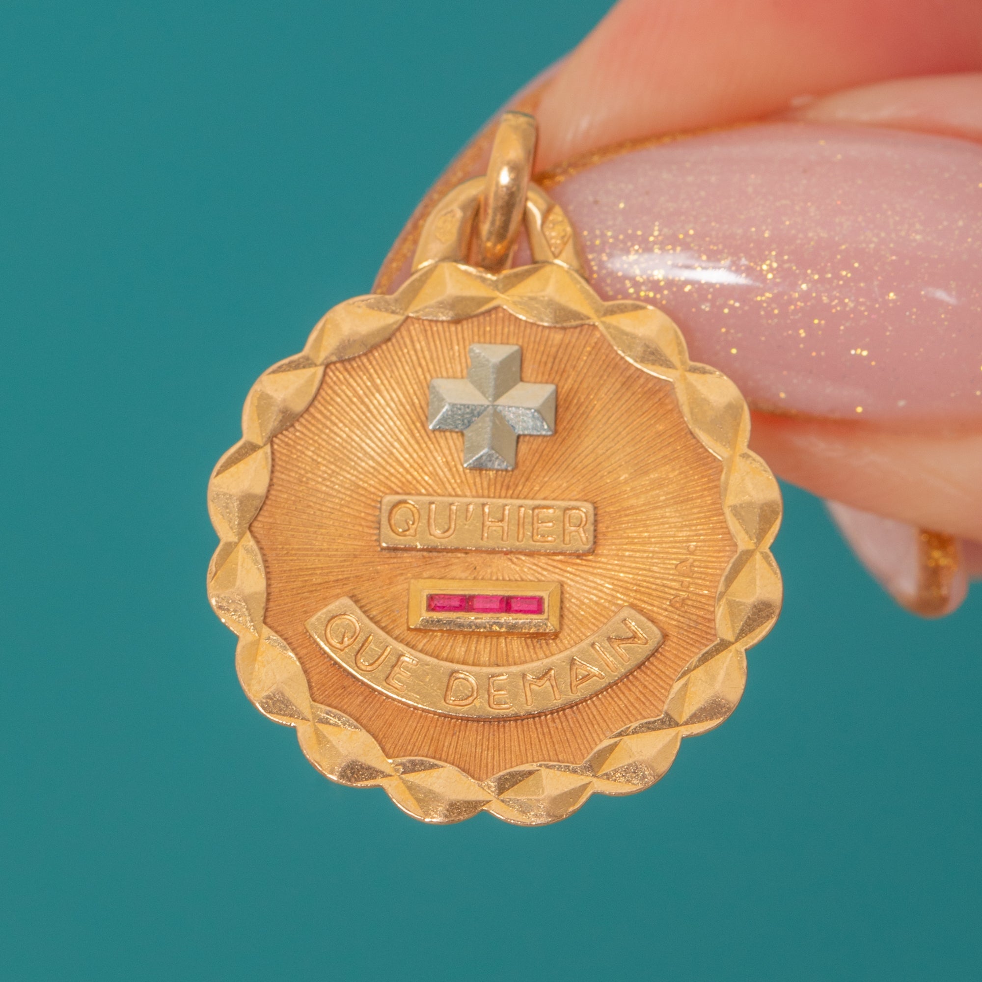 Antique French 18ct Gold St Augis Love Token