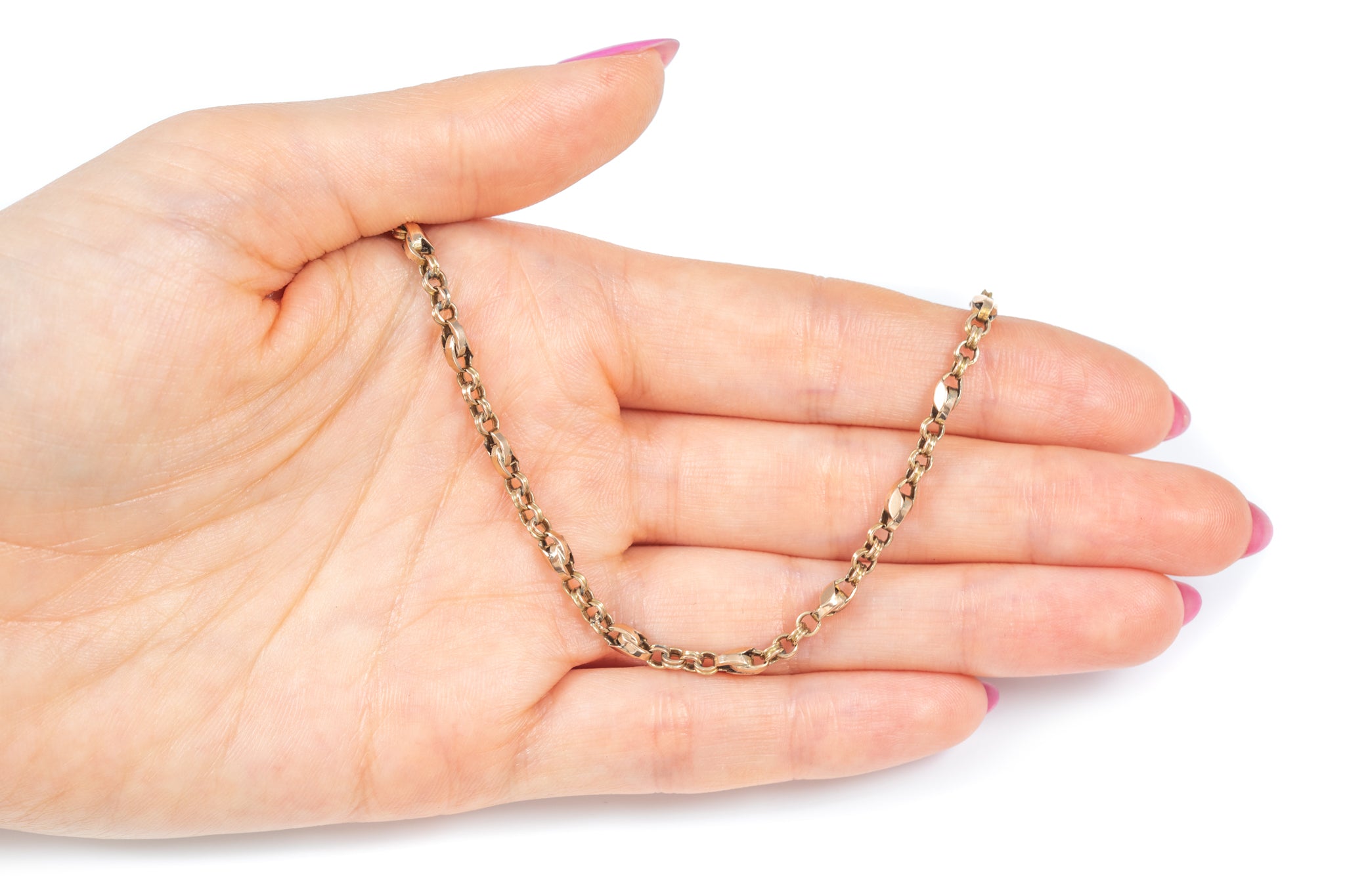 Antique Gold Tulip Belcher Chain, 17 & 1/2" (8.4g) – Lillicoco