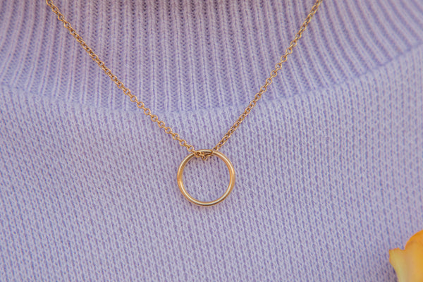 Antique Solid 9ct Gold Split Ring, 17mm – Lillicoco