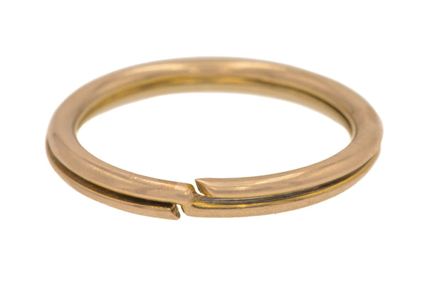 Antique Solid 9ct Gold Split Ring, 17mm – Lillicoco