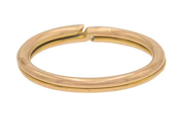 Antique Solid 9ct Gold Split Ring, 17mm – Lillicoco