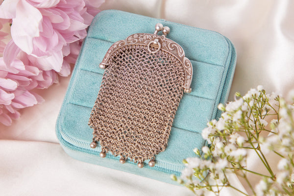 French Silver Chainmail Chatelaine Coin Purse – Lillicoco
