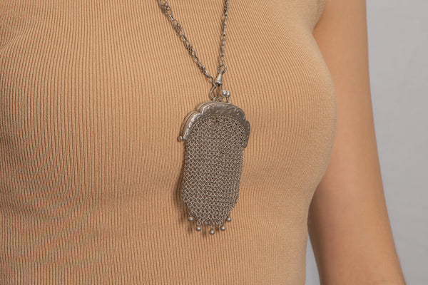 French Silver Chainmail Chatelaine Coin Purse – Lillicoco