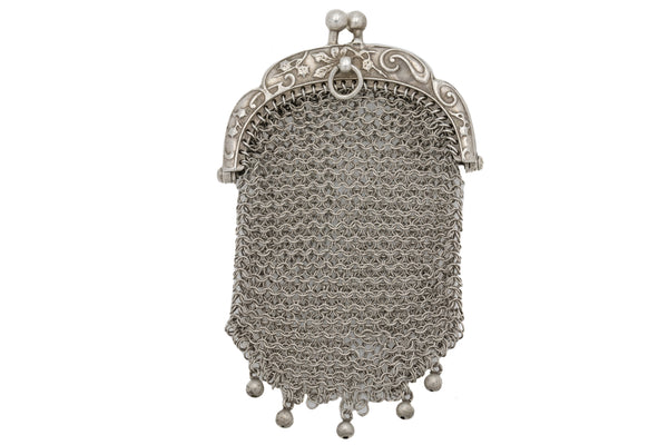 French Silver Chainmail Chatelaine Coin Purse – Lillicoco